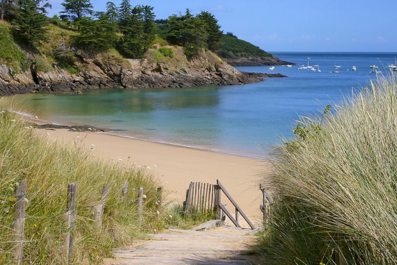 Plage de la Touesse, sur le territoire de la commune de St Coulomb ...