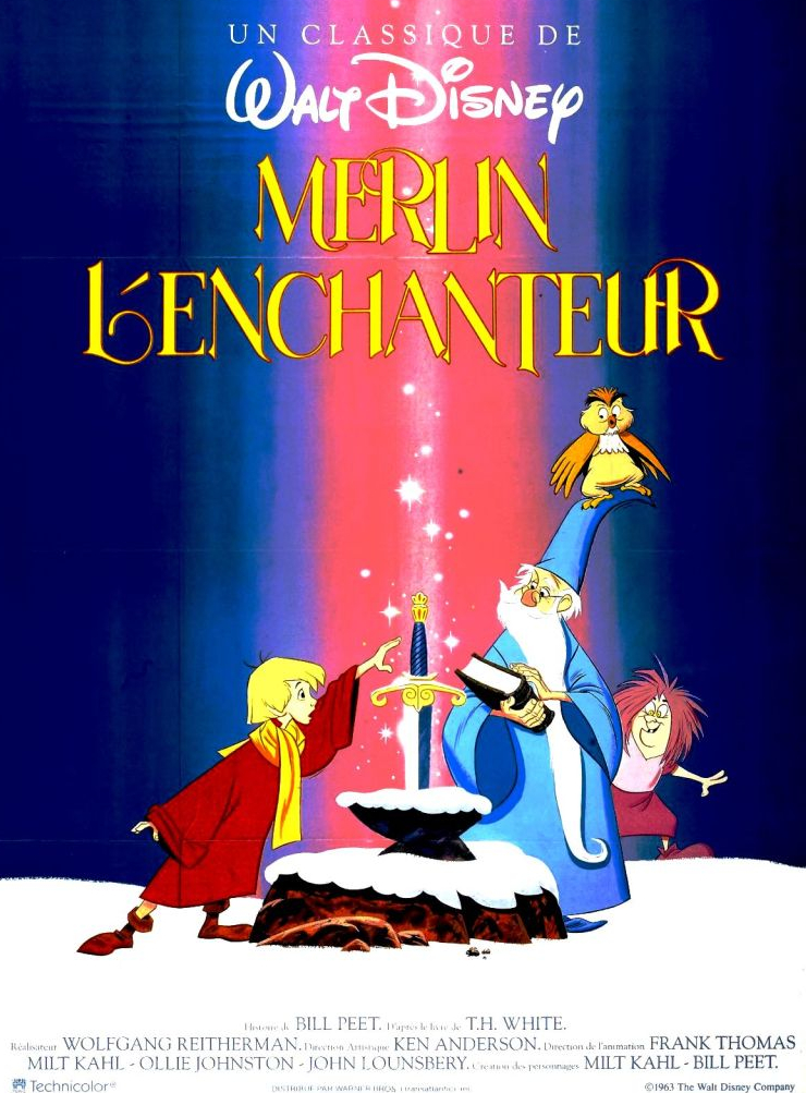 Merlin l'enchanteur : film pour enfants, dessin animé Disney (1964 ...