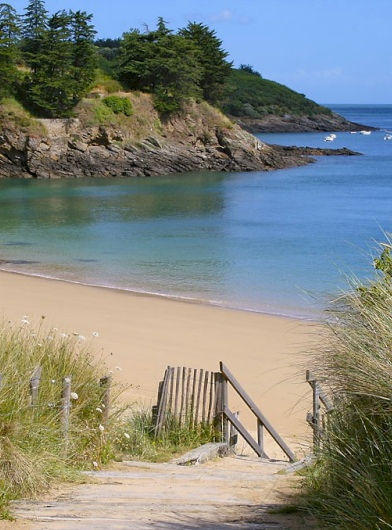 Plage de la Touesse, sur le territoire de la commune de St Coulomb ...