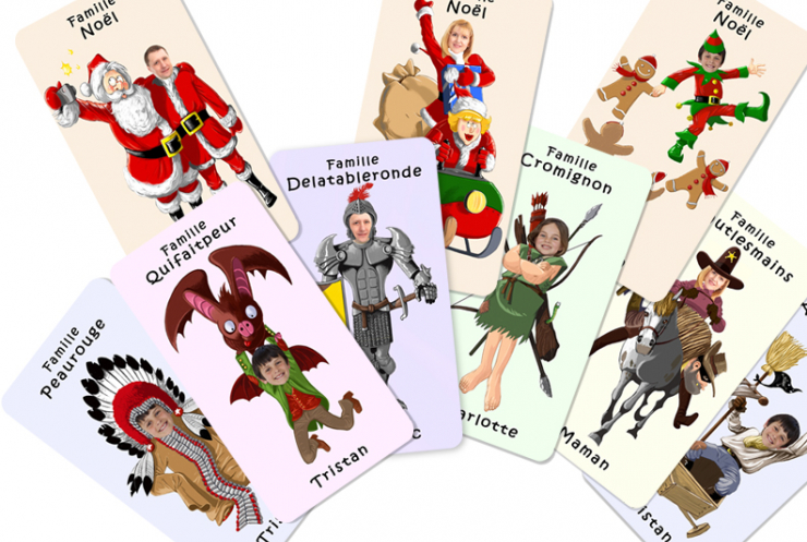 Un jeu des 7 familles personnalisable pour Noël à prix réduit ...