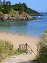 Plage de la Touesse, sur le territoire de la commune de St Coulomb ...
