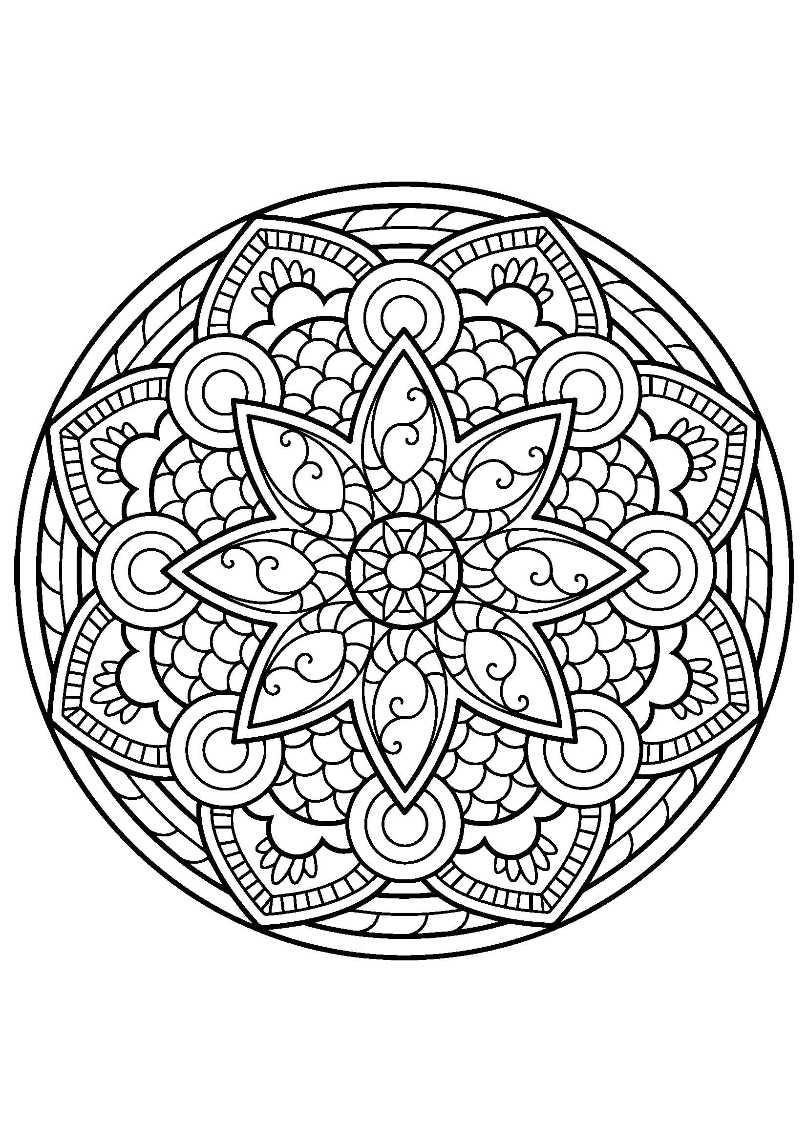 10 coloriages de mandalas classiques pour ado - Citizenkid