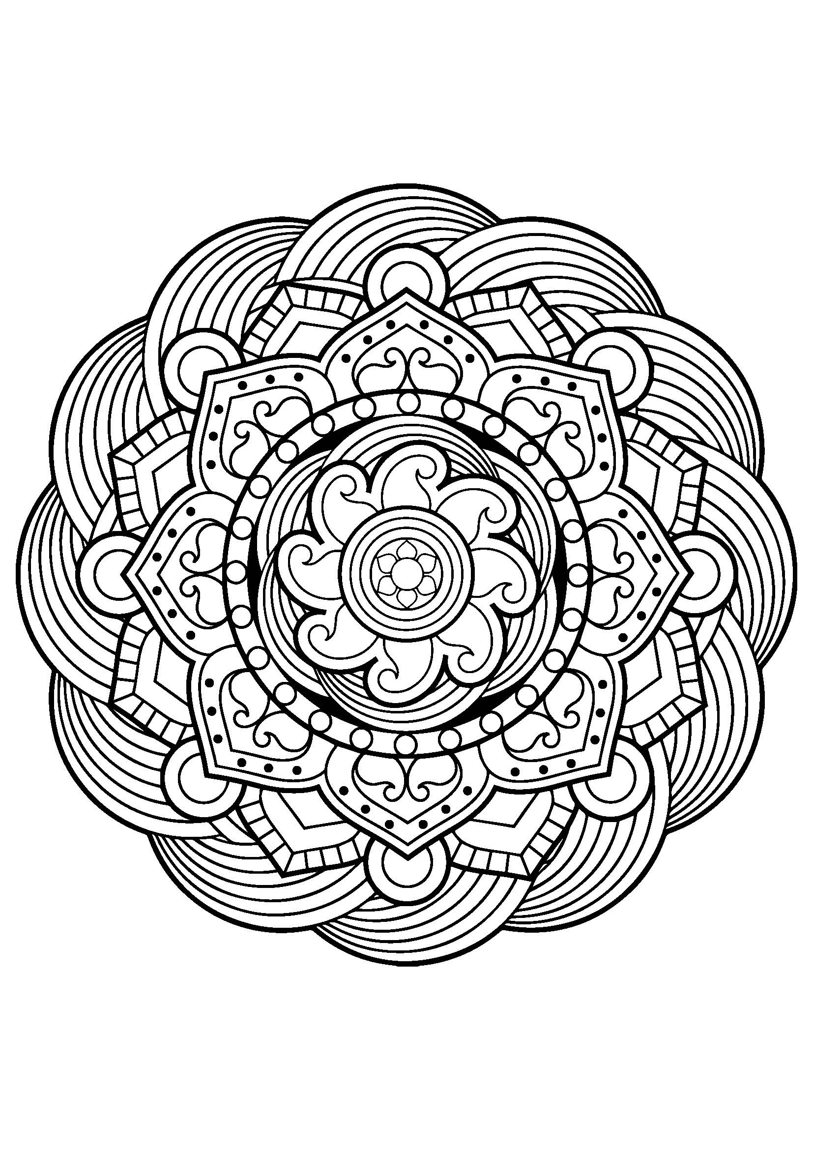 10 coloriages de mandalas classiques pour ado - Citizenkid