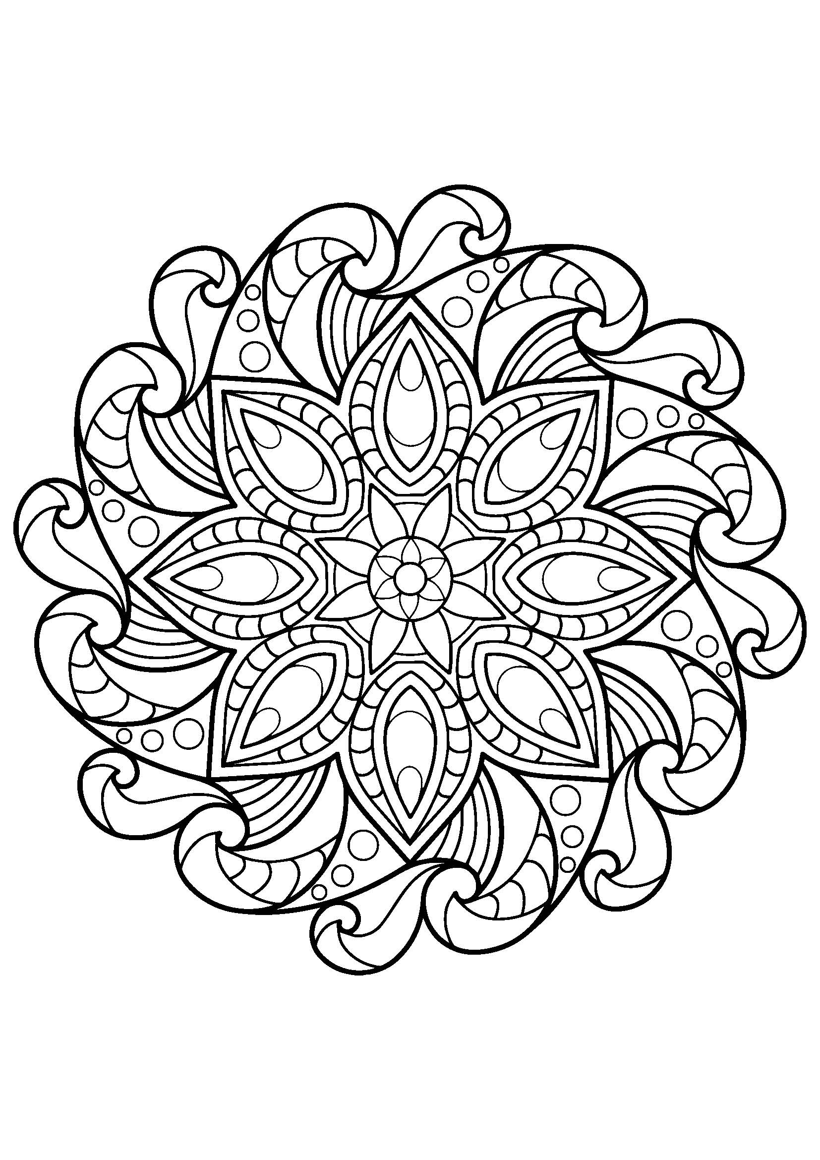 10 coloriages de mandalas classiques pour ado - Citizenkid