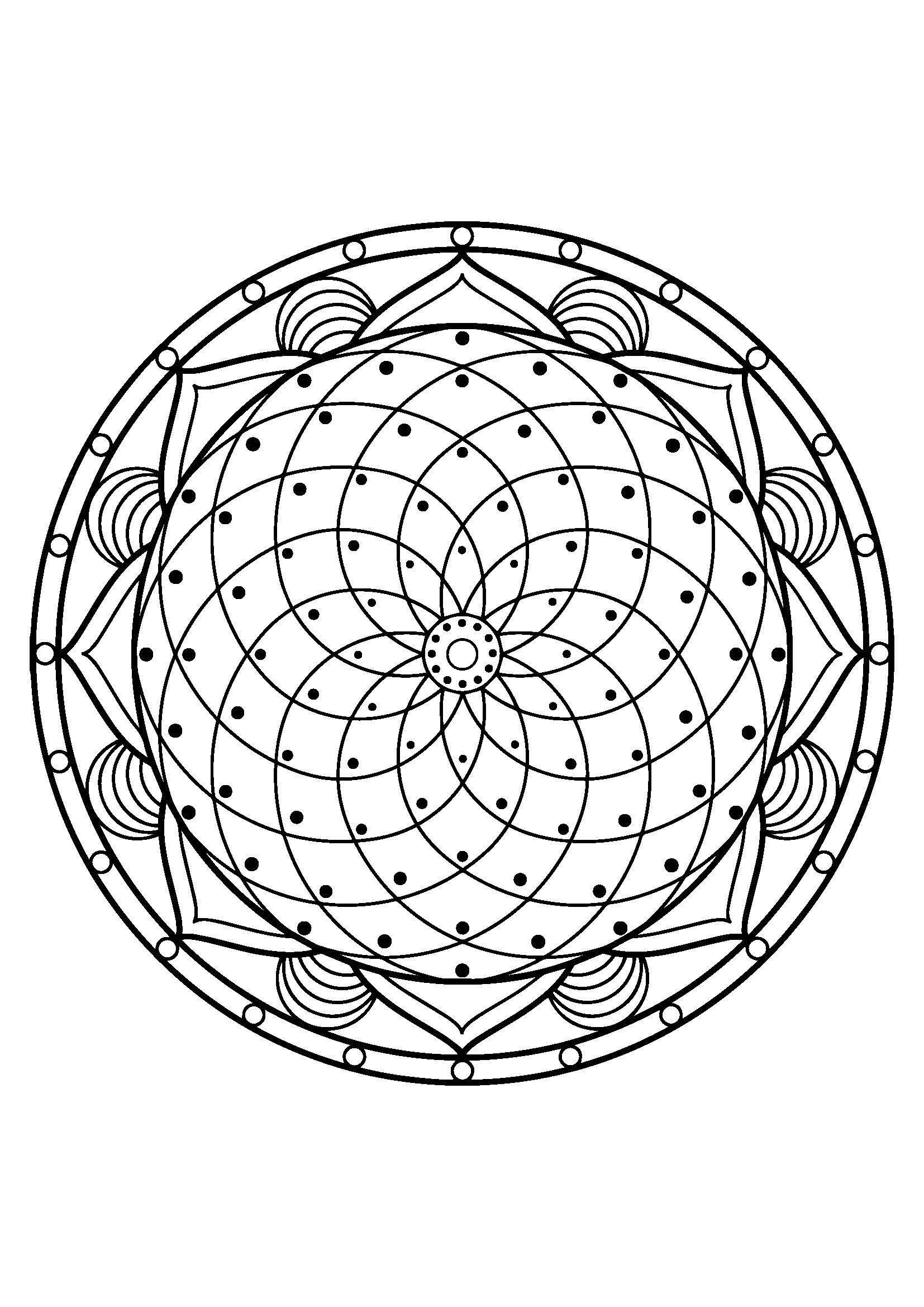 10 coloriages de mandalas classiques pour ado - Citizenkid