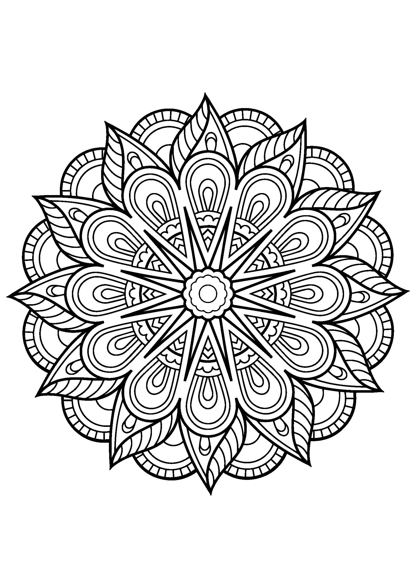 10 coloriages de mandalas classiques pour ado - Citizenkid