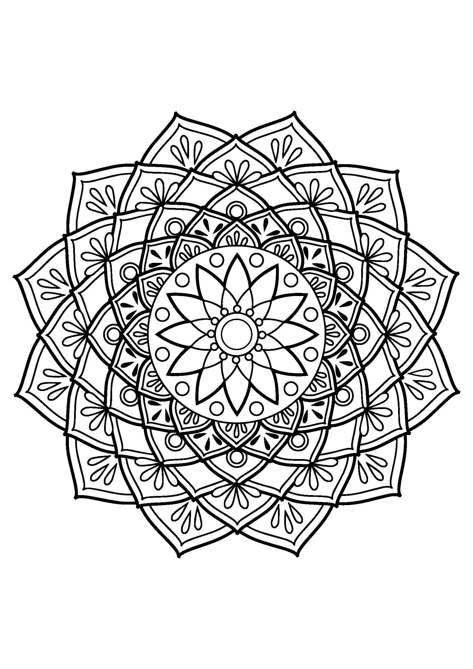 10 coloriages de mandalas classiques pour ado - Citizenkid
