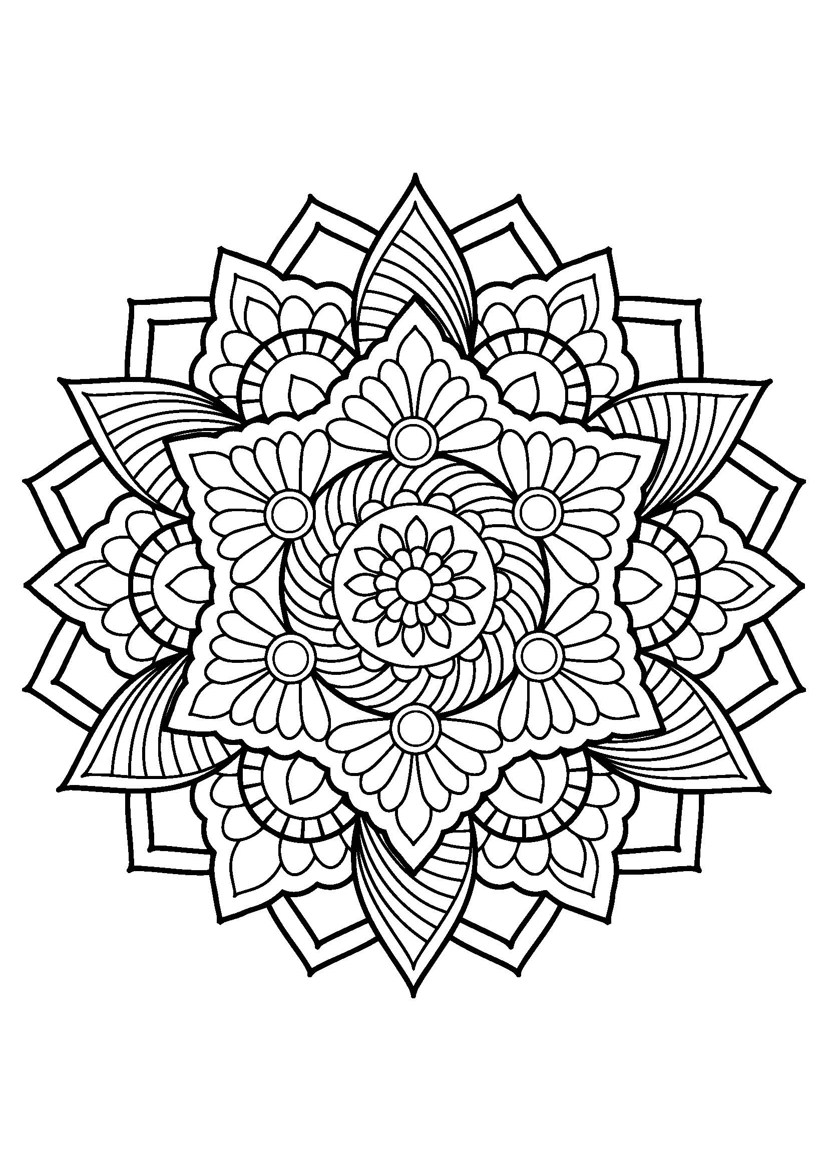 10 coloriages de mandalas classiques pour ado - Citizenkid